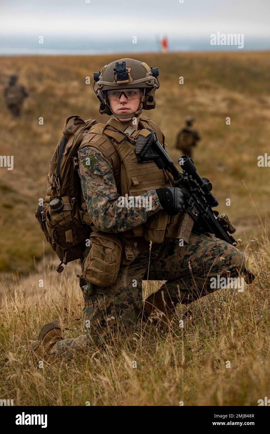 U.S. Marine Corps Lance Cpl. Danielle Grubb, a rifleman with Echo ...