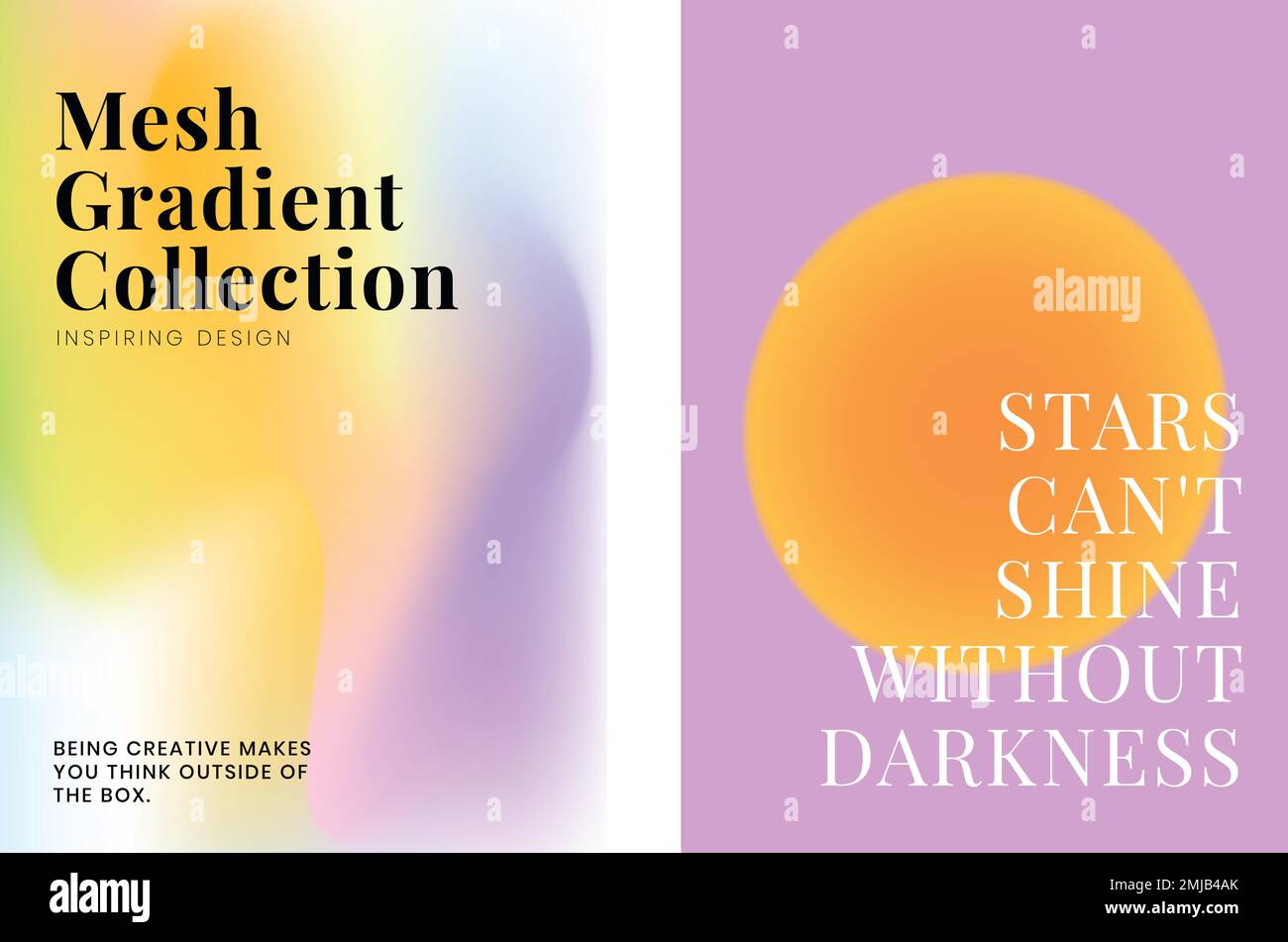 Mesh gradient template collection vector for poster Stock Vector Image ...