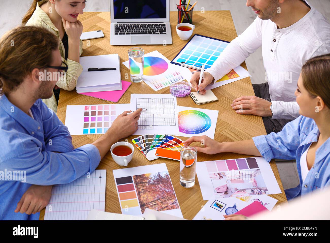 Professional team interior designers hi-res stock photography and images - Alamy