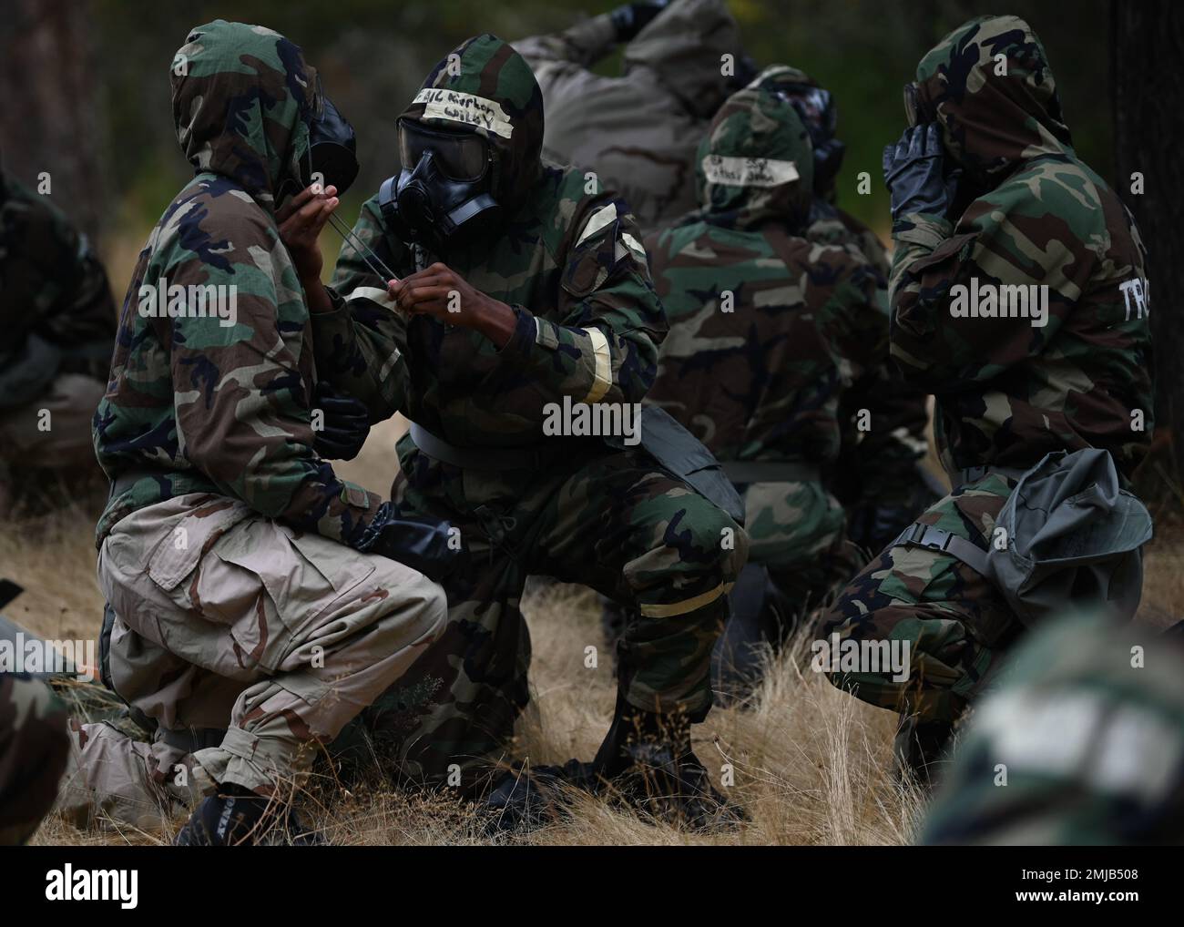 U.S. Air Force Senior Airman Kierhon Wiley, right, electrical systems ...