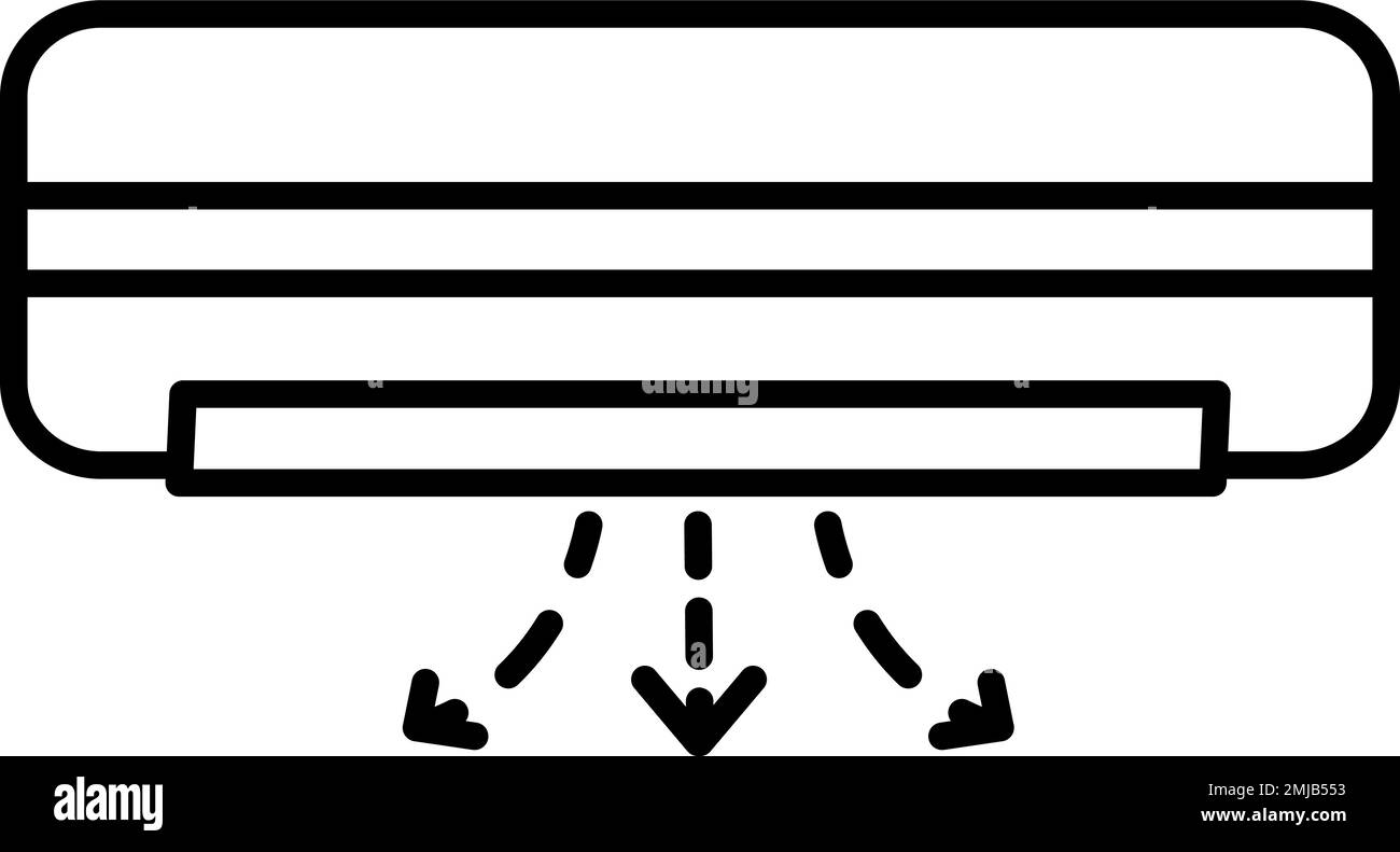 Air, conditioning, equipment vector icon on transparent background ...