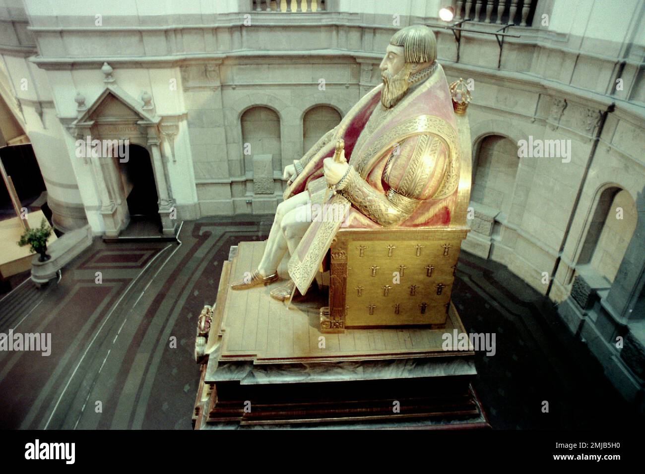 Stockholm, Nordic Museum, statue of the Swedish king Gustav Vasa Stock ...