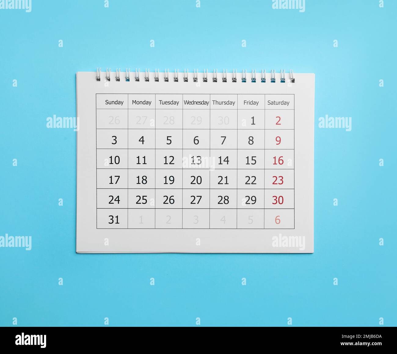 Schedule on blue calendar hi-res stock photography and images - Alamy