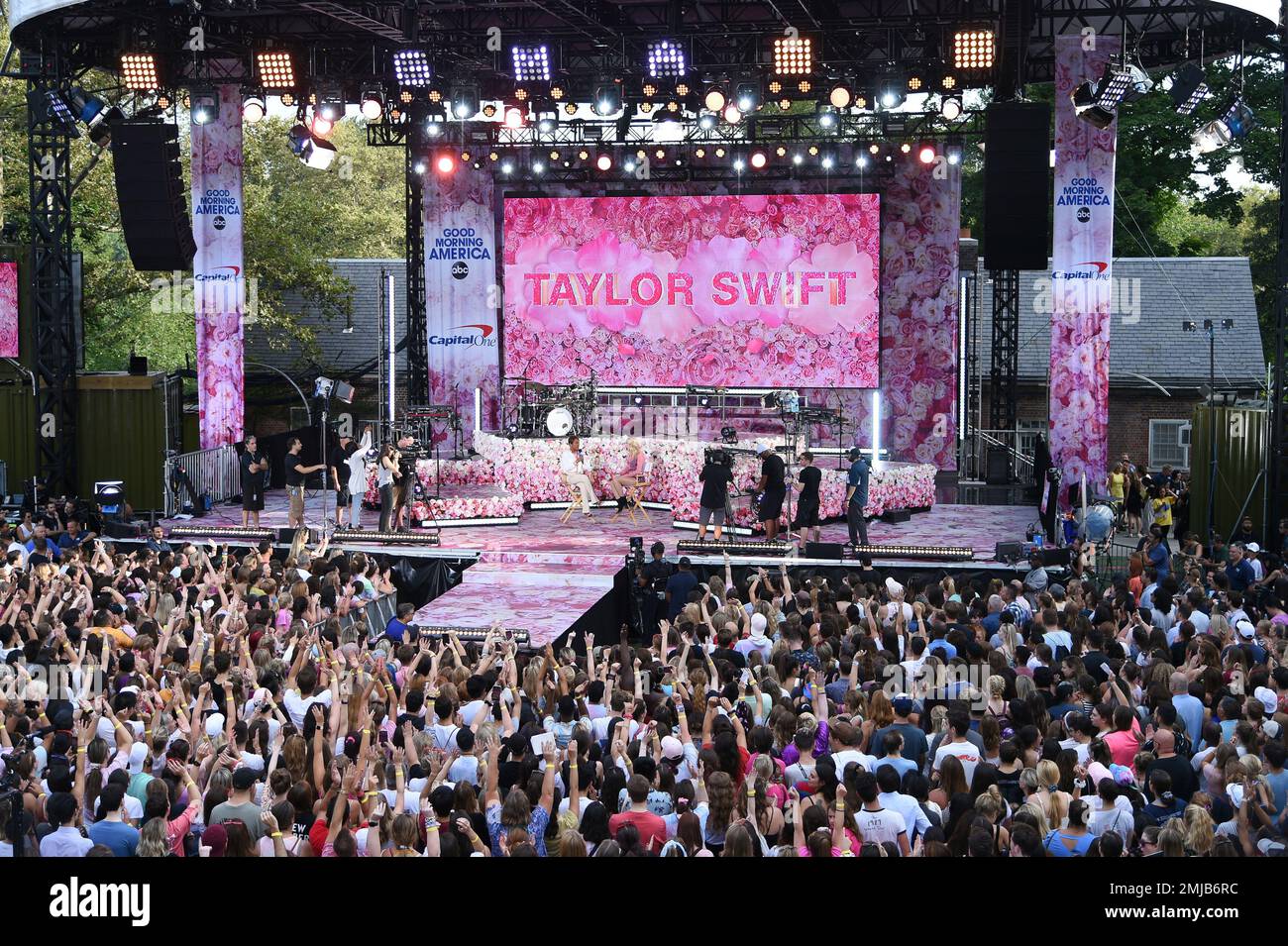 Singer Taylor Swift performs on ABC's "Good Morning America" at Rumsey ...