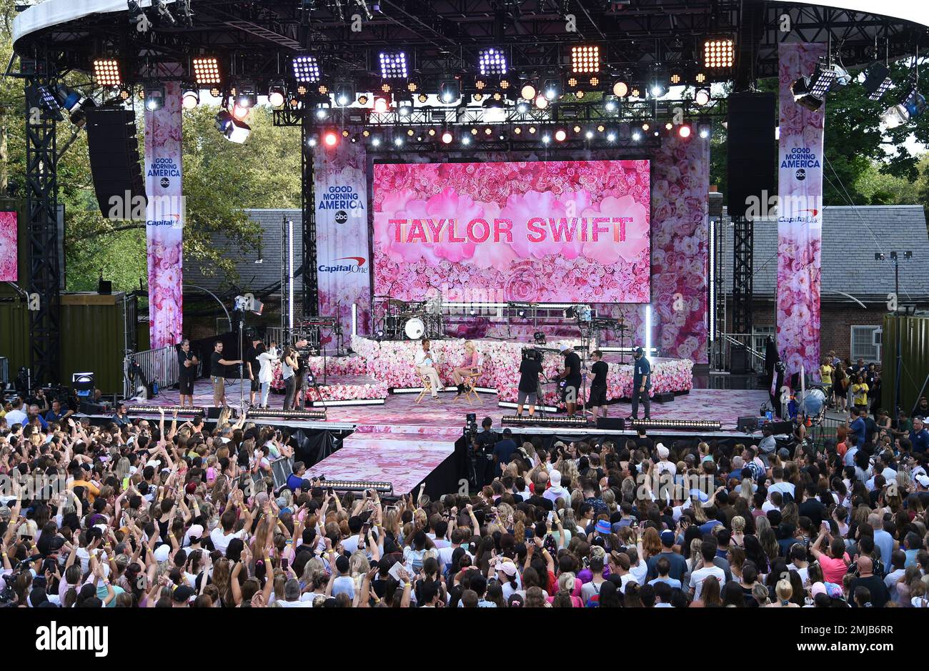 Singer Taylor Swift performs on ABC's "Good Morning America" at Rumsey ...