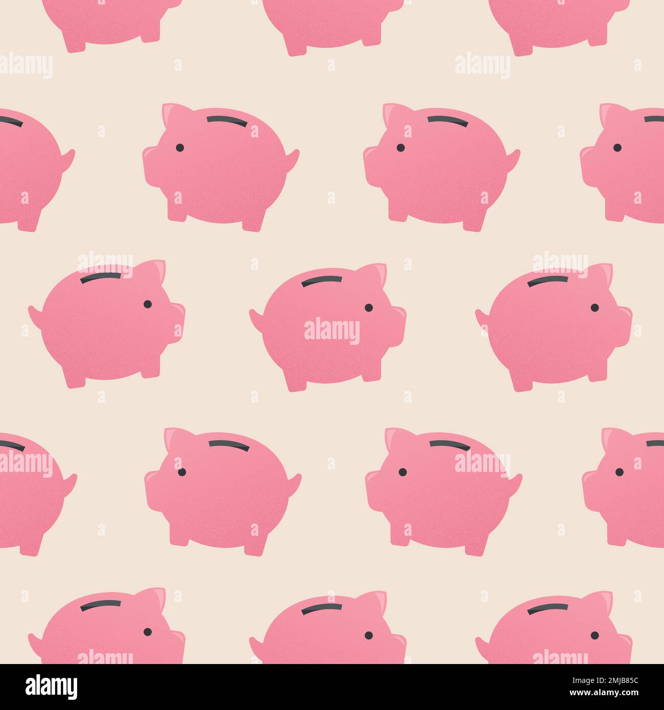 Piggy bank seamless pattern background, money vector finance ...