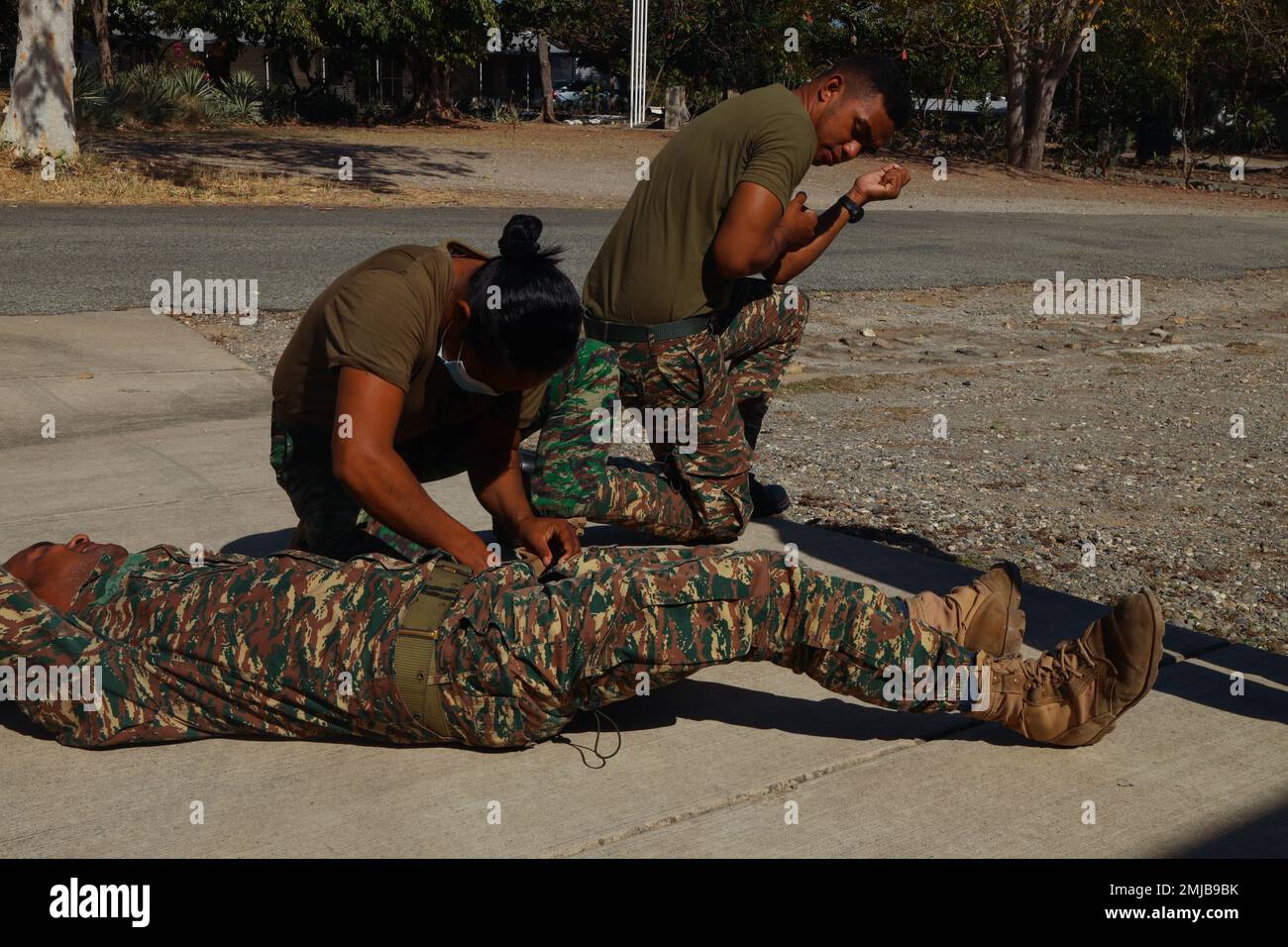 Timor-Leste Defense Force Cpl. Marta Lopes, a medic with Unit Support ...