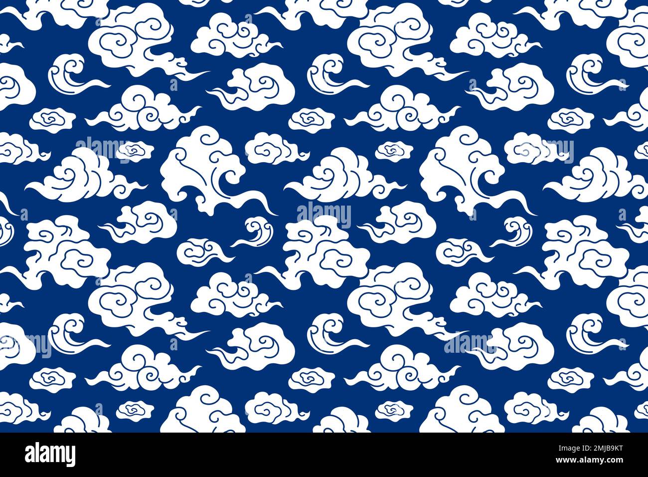 Oriental Japanese Chinese Thailand Cloud With Vertical