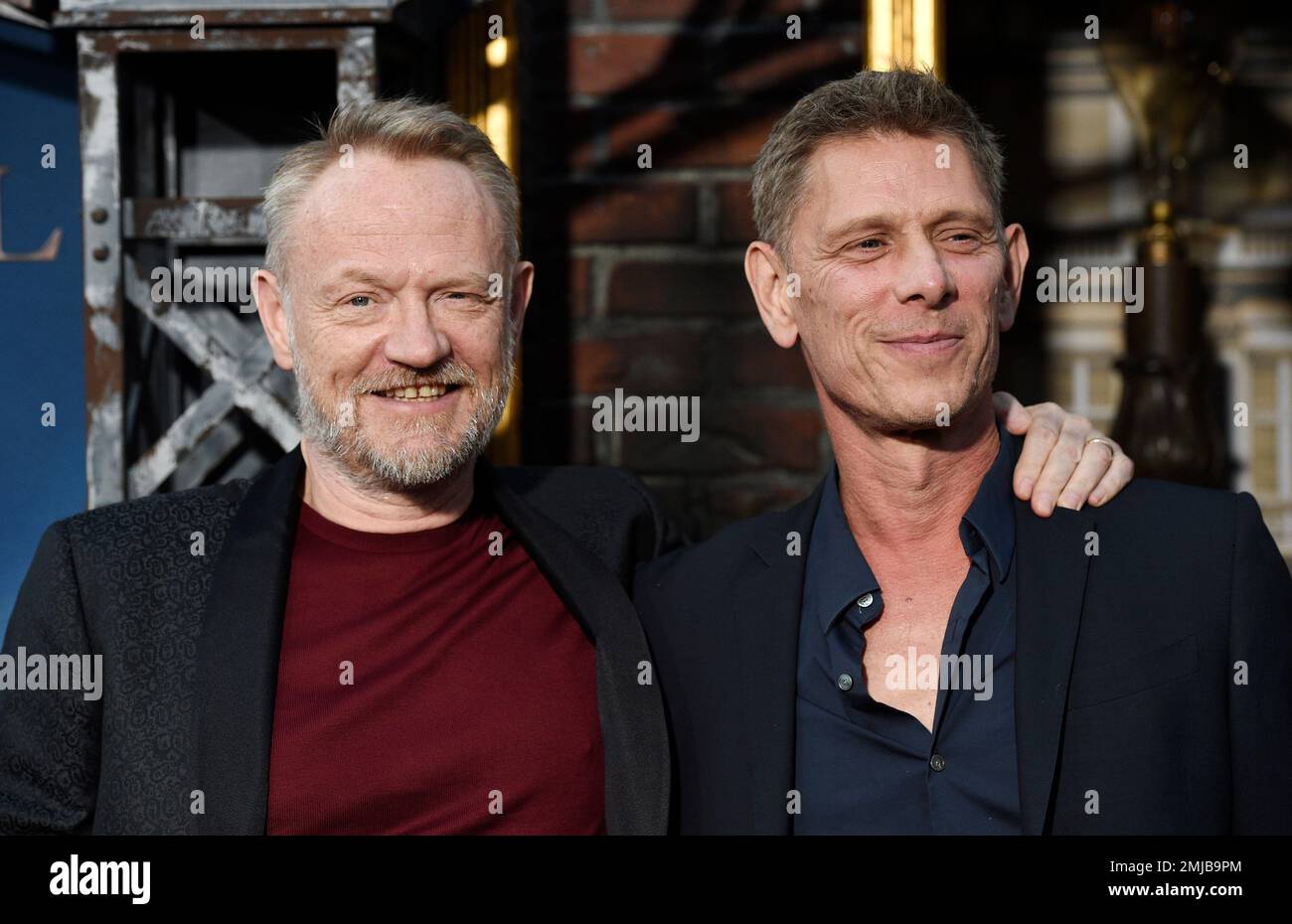 Jared Harris, left, a cast member in the Amazon Prime Video series ...