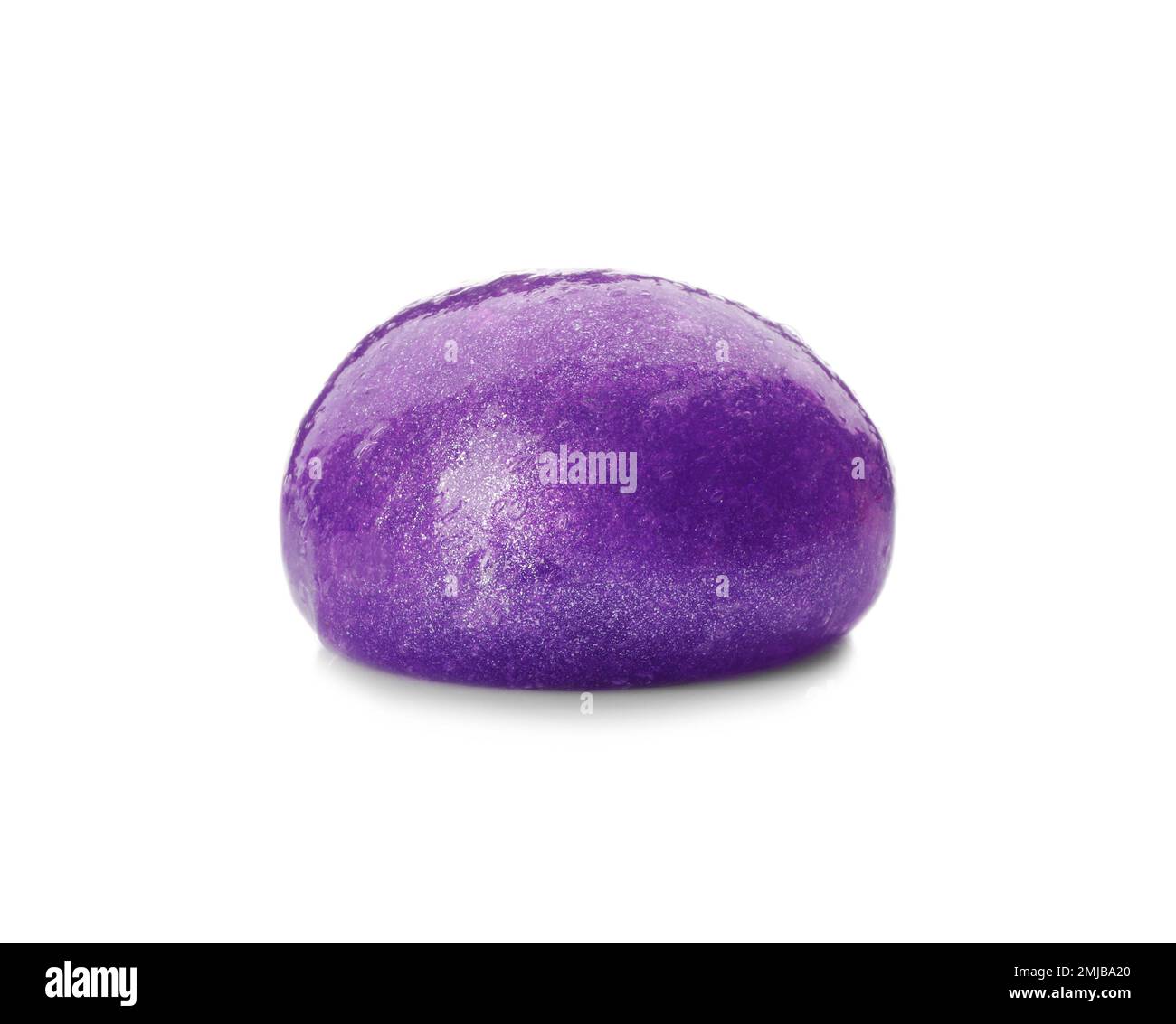 Purple slime isolated on white. Antistress toy Stock Photo - Alamy