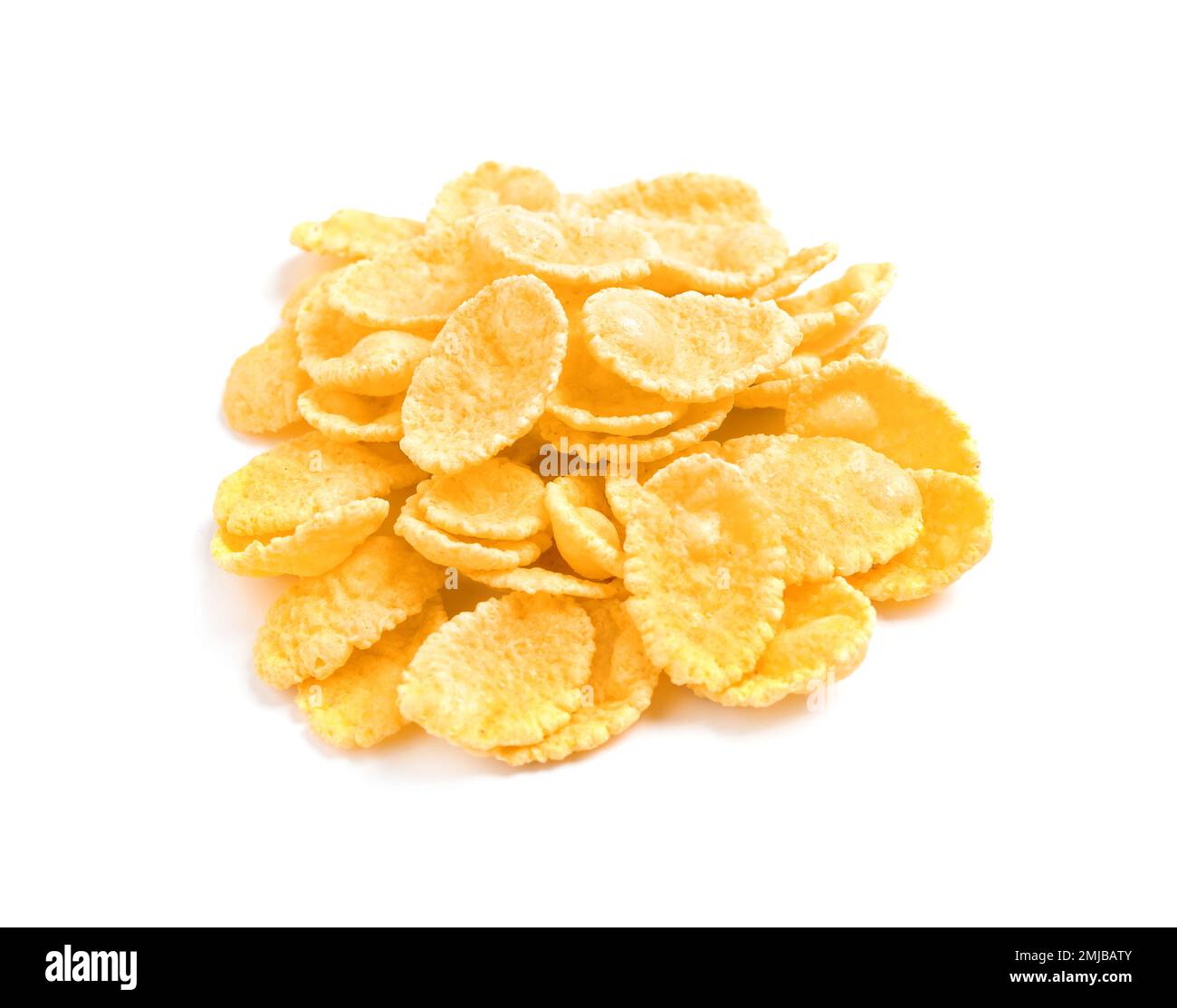 Pile of cornflakes corn flakes breakfast cereal food Cut Out Stock ...