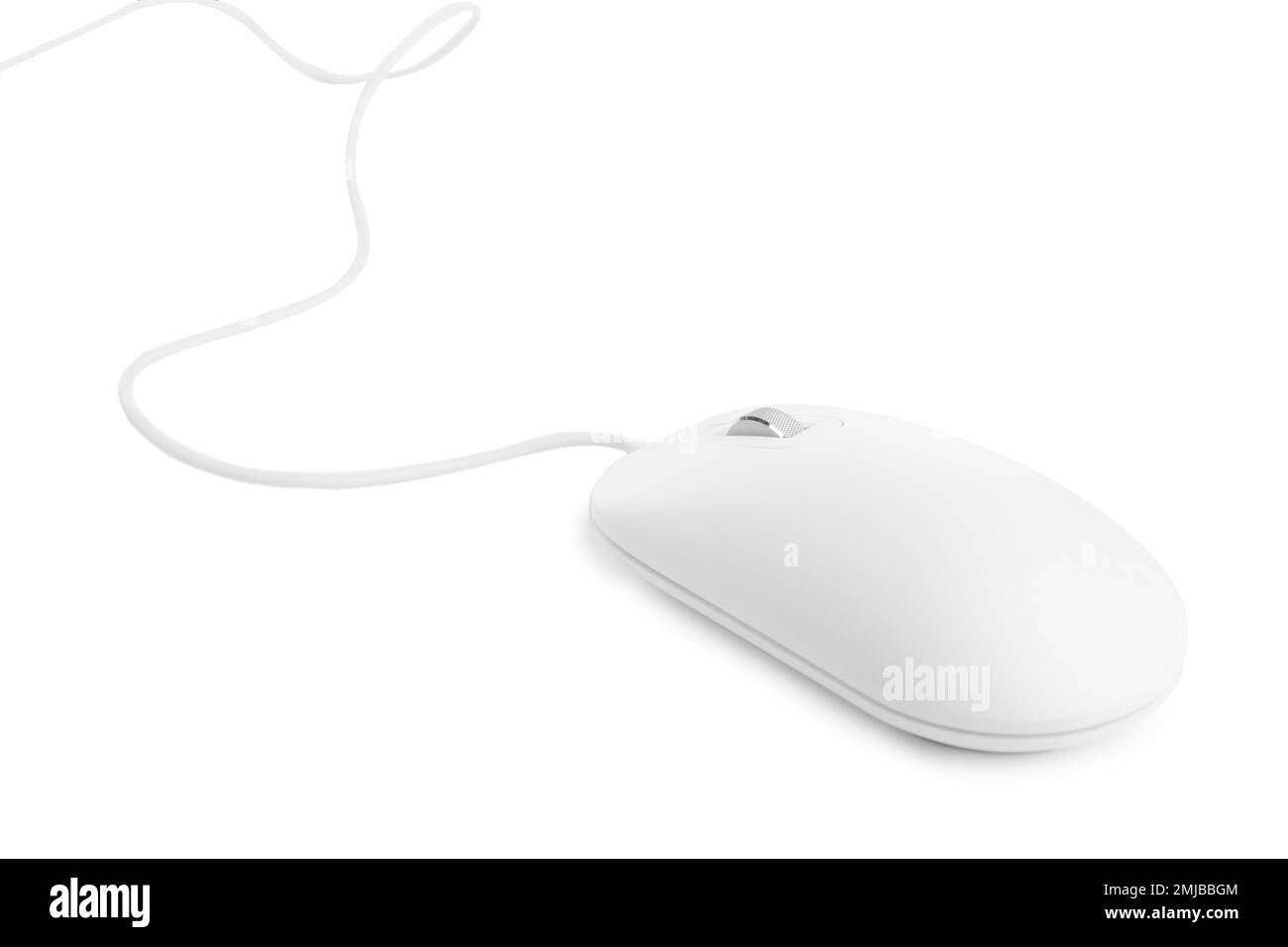 Modern wired optical mouse isolated on white Stock Photo - Alamy