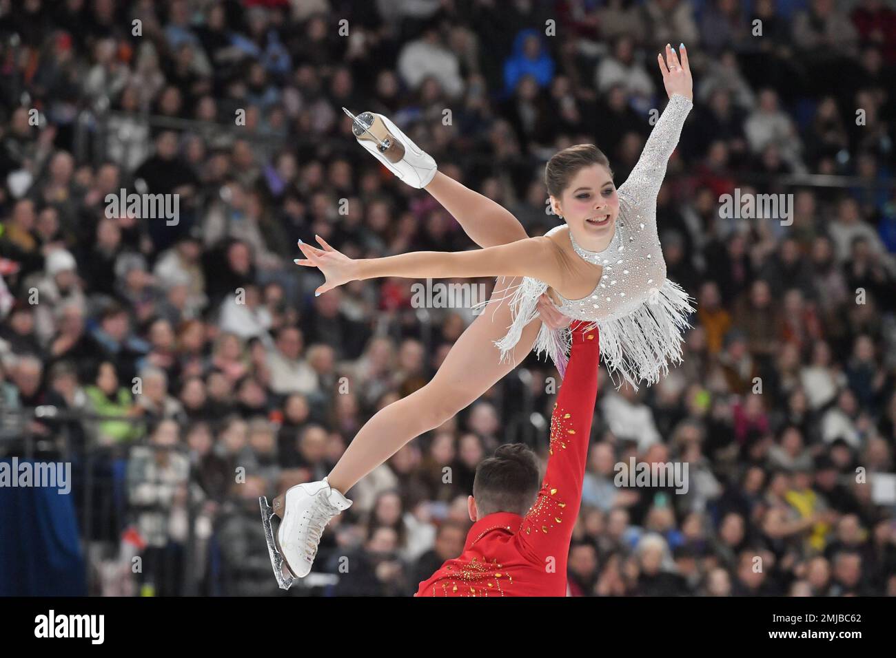 Moscow. Figure skaters Anastasia Mishina and Alexander Gallyamov ...