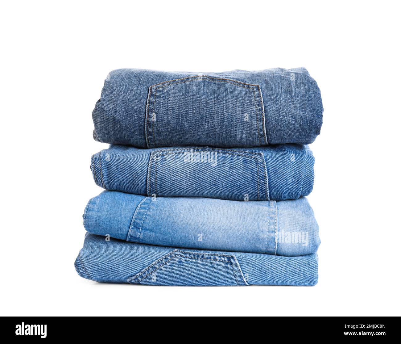 Many different jeans on Cut Out Stock Images & Pictures - Alamy