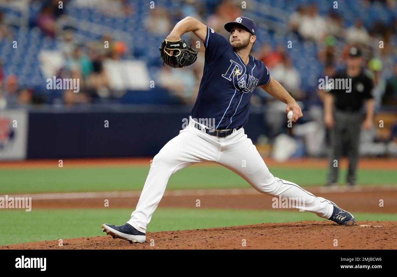 Tampa Bay Rays relief pitcher Colin Poche during the sixth inning of a ...