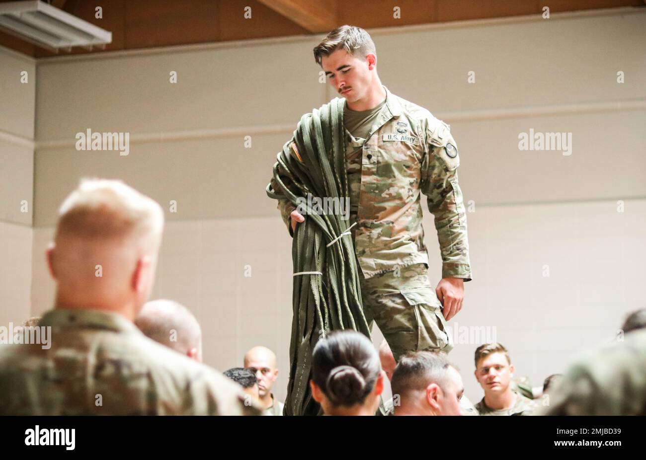 Spc. Spencer Gull, a Garnavillo, Iowa, native and cavalry scout with ...