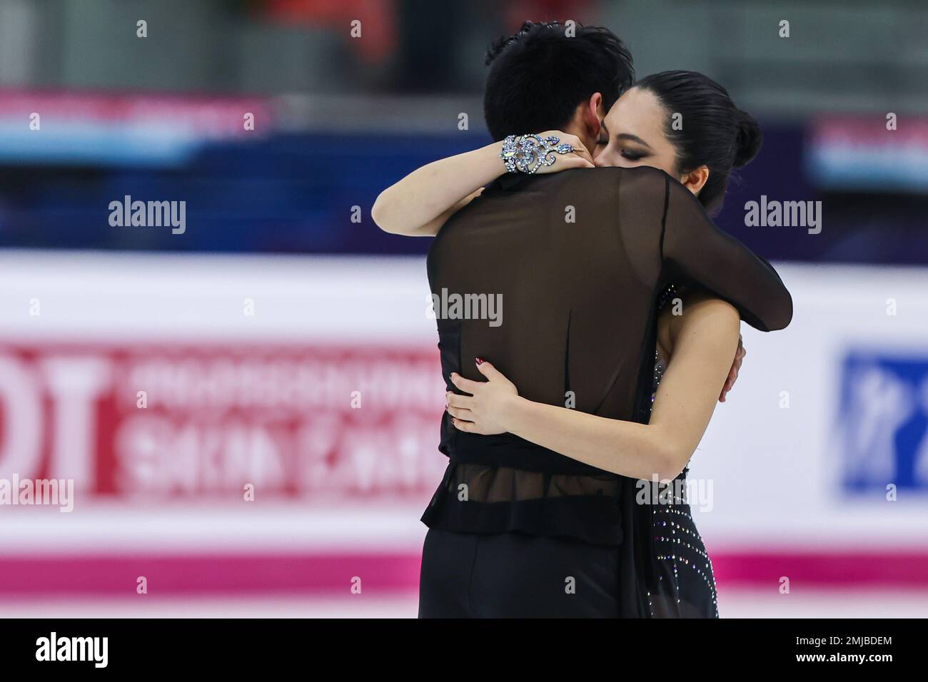 Hannah Lim and Ye Quan of Republic of Korea competes during ISU Grand ...