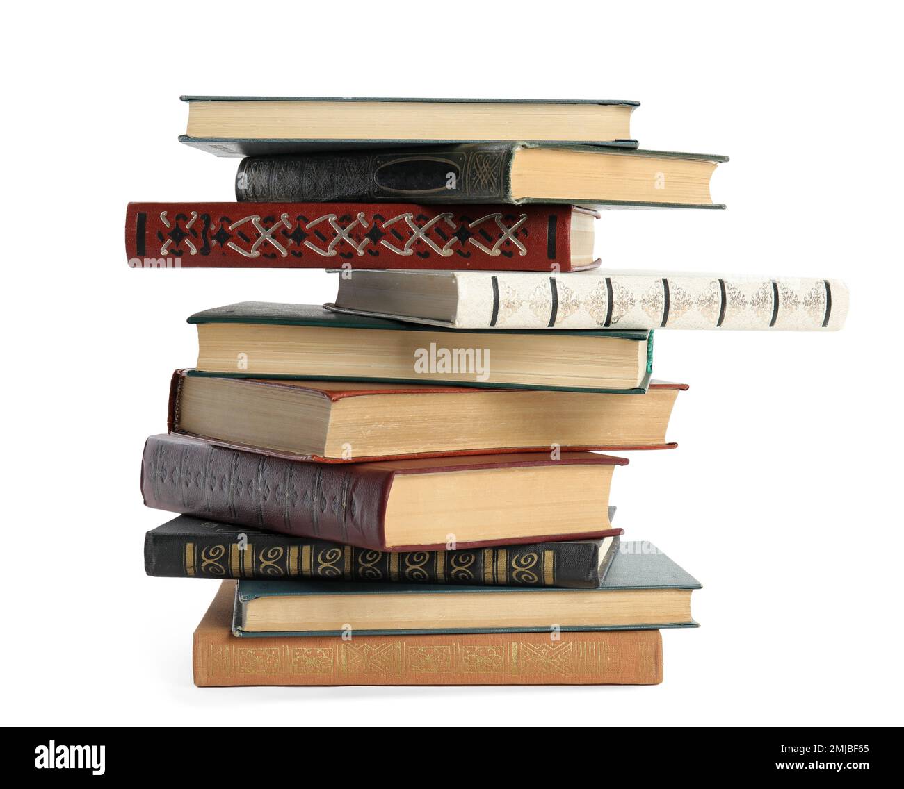 Collection of different books isolated on white Stock Photo - Alamy