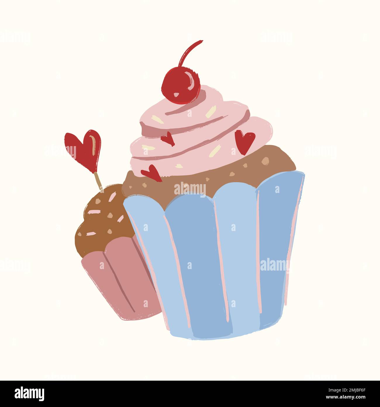 Cupcake sticker hi-res stock photography and images - Alamy