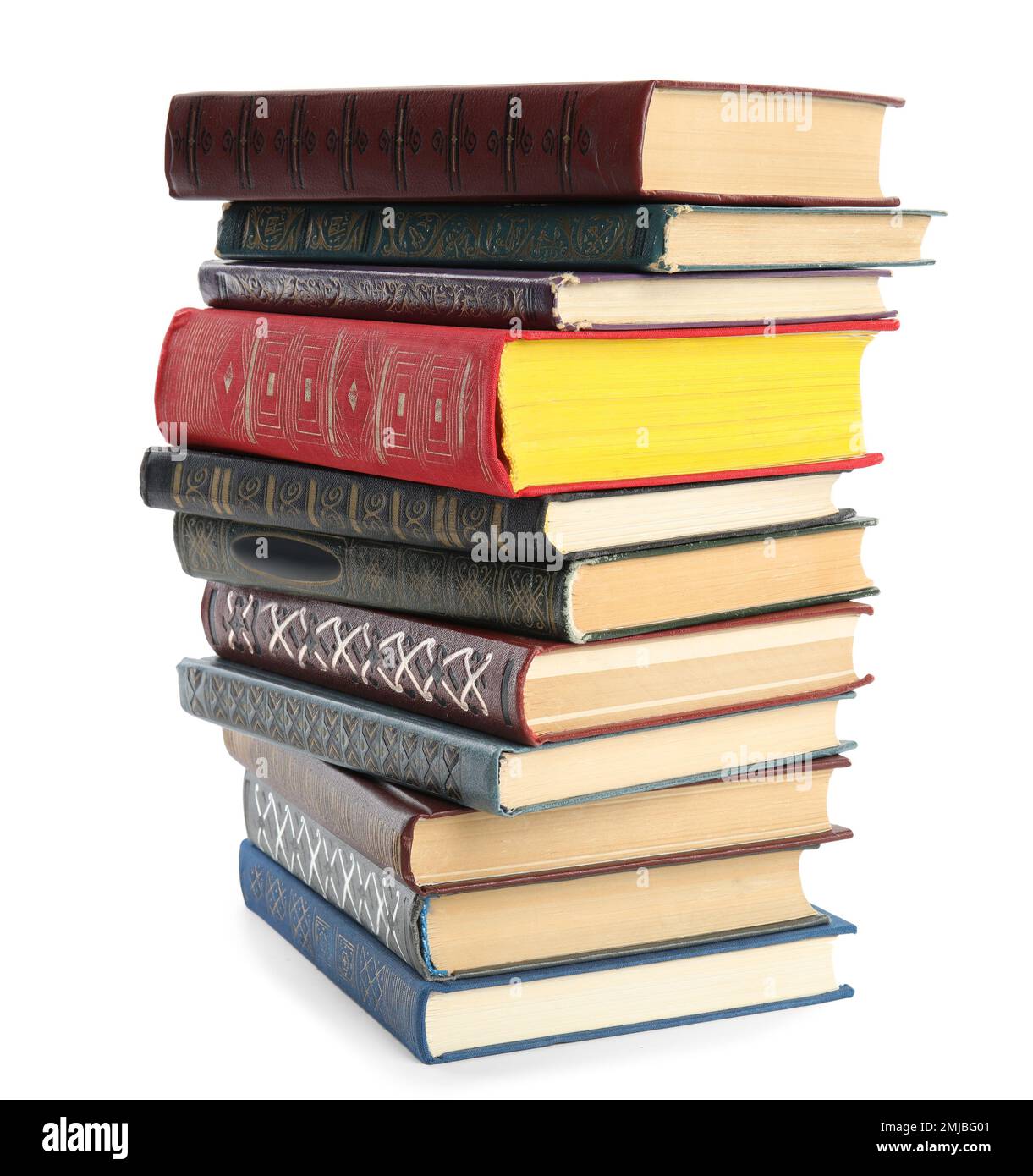 Collection of different books isolated on white Stock Photo - Alamy