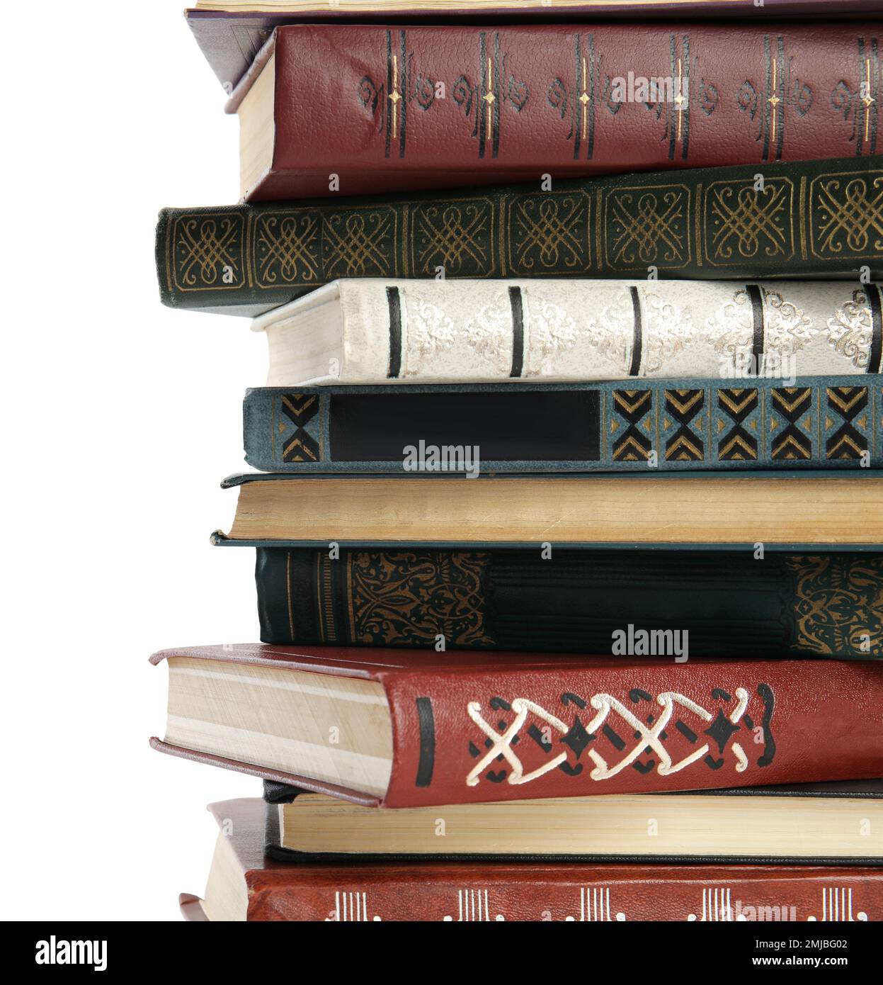 Collection of different books isolated on white Stock Photo - Alamy