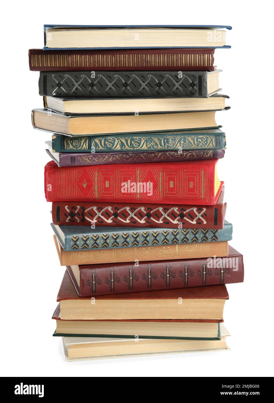 Collection of different books isolated on white Stock Photo - Alamy