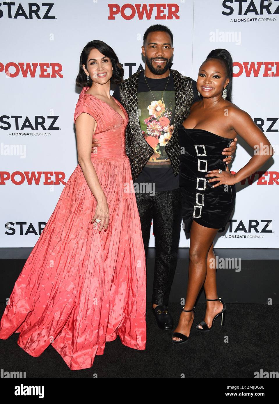 Actors Lela Loren, left, Omari Hardwick and Naturi Naughton attend the ...