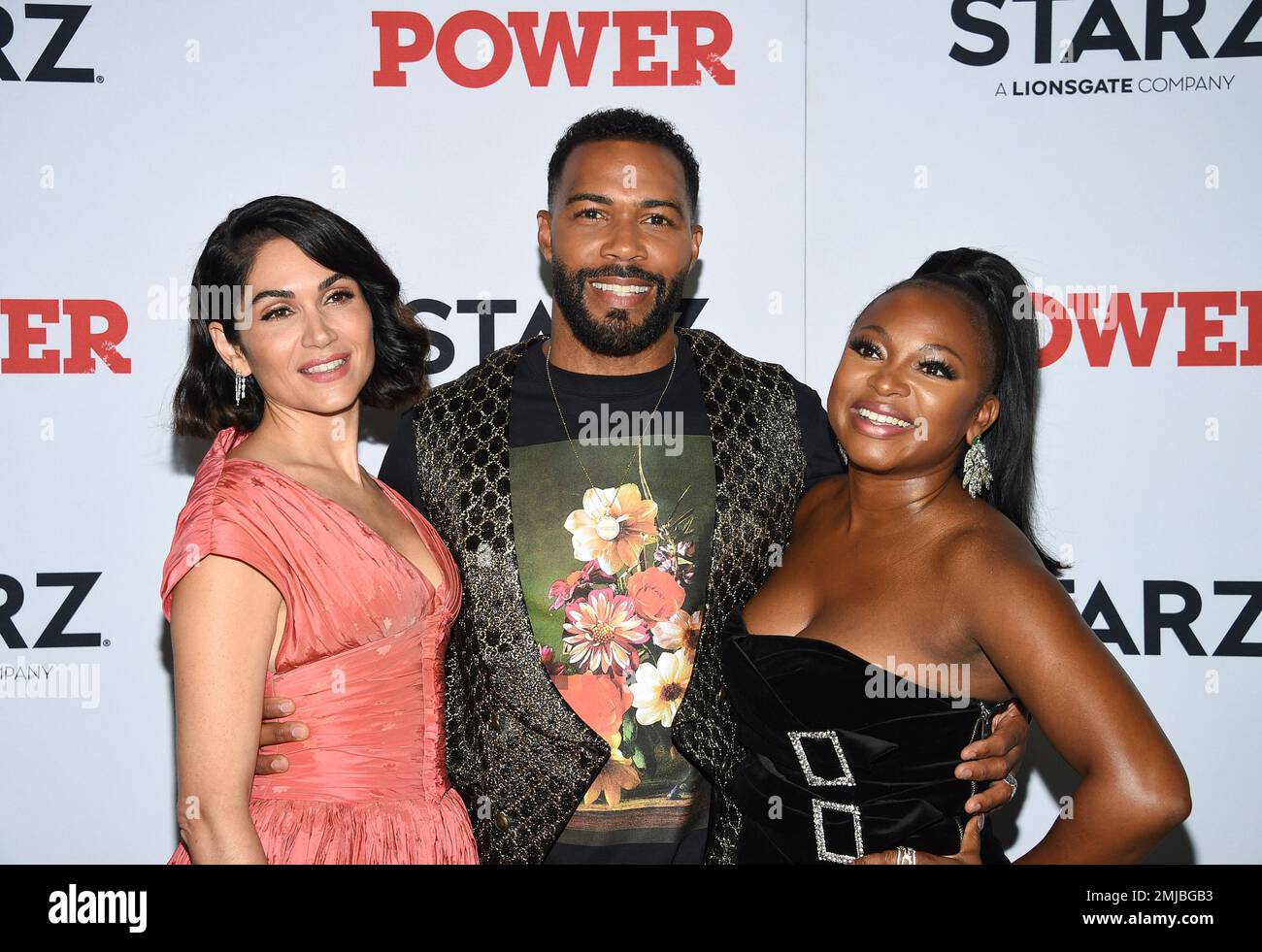 Actors Lela Loren, left, Omari Hardwick and Naturi Naughton attend the ...