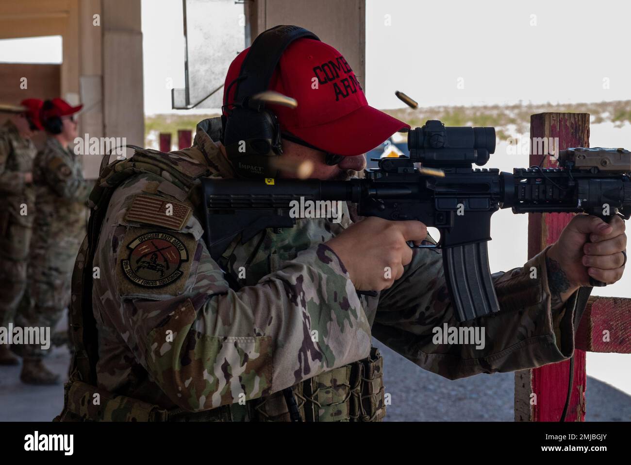 Senior Airman Jesse McManus, a Combat Arms instructor assigned to the ...