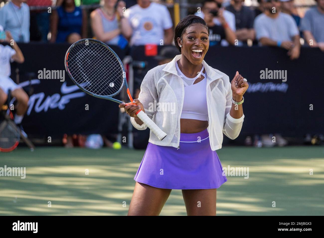 Sloane Stephens attends the Nike "Queens of the Future" tennis event at ...