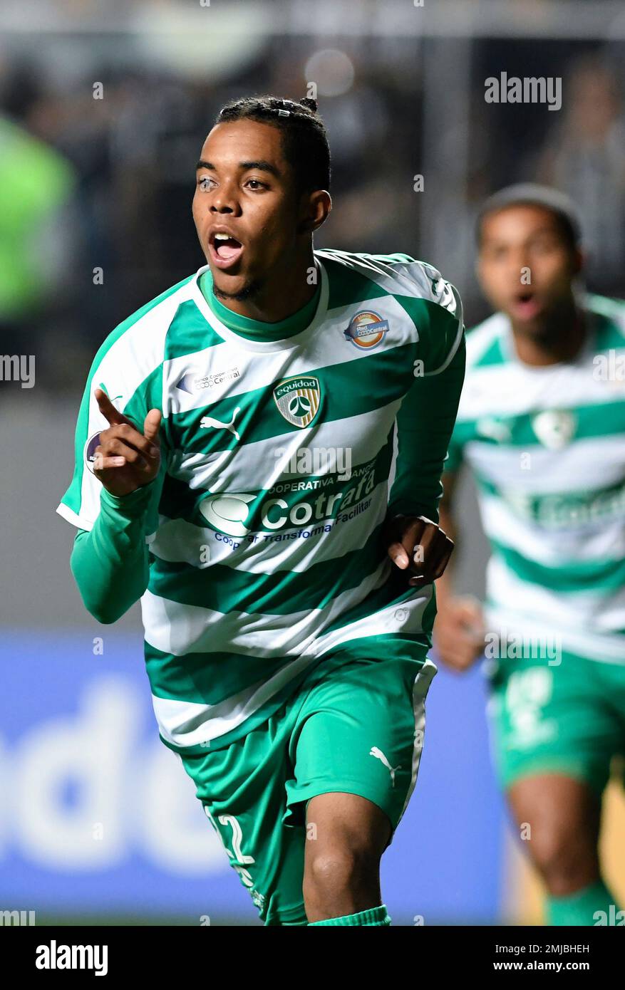 David Camacho of Colombia's La Equidad celebrates after scoring his ...