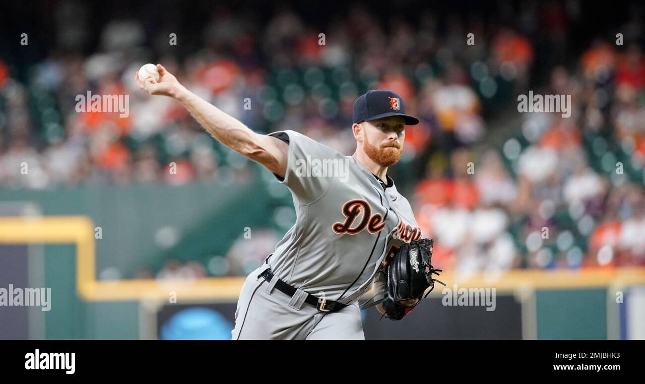 Detroit Tigers starting pitcher Spencer Turnbull throws against the ...