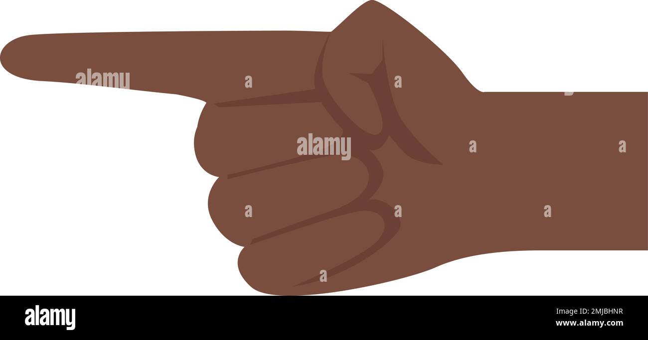 Pointing forefinger icon. Black hand gesture sign Stock Vector Image & Art - Alamy
