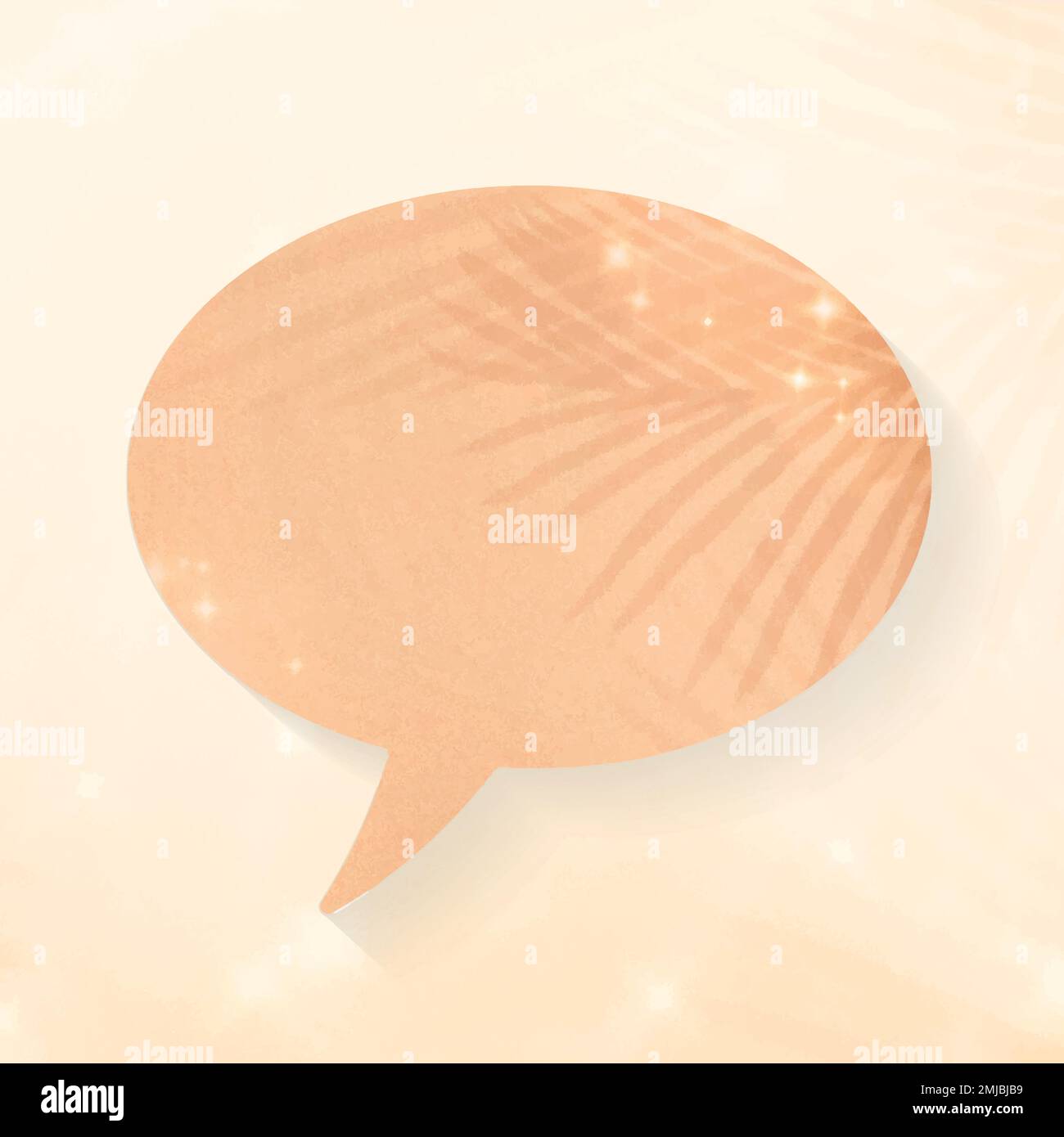 Blank announcement speech bubble vector, aesthetic shadows Stock Vector ...