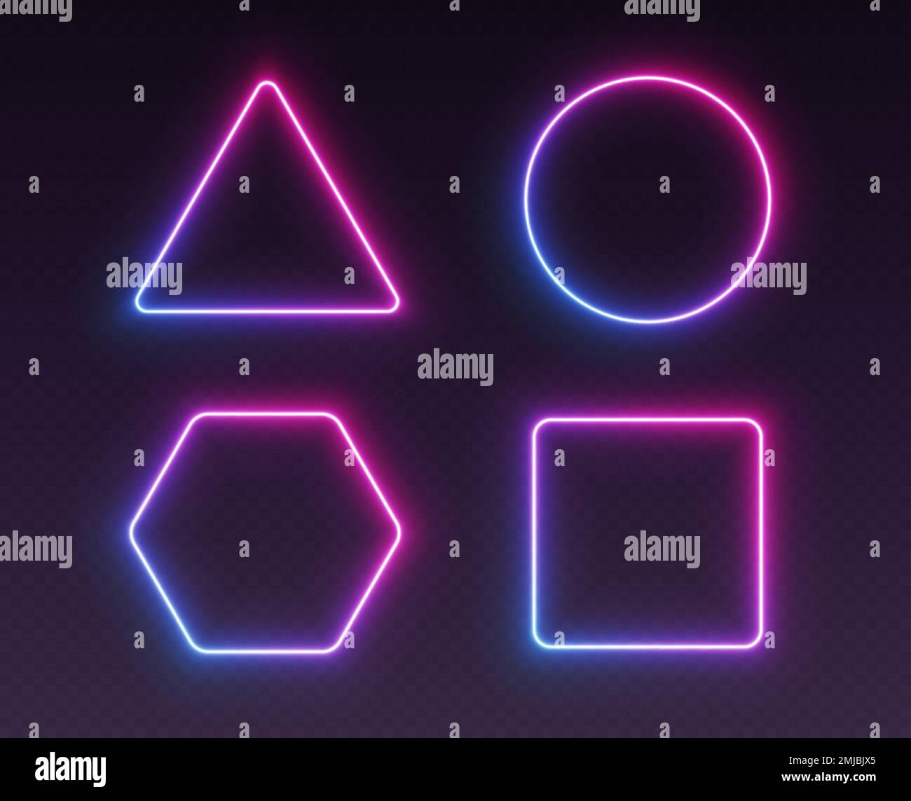 Futuristic glowing neon blue frame Stock Vector Images - Alamy