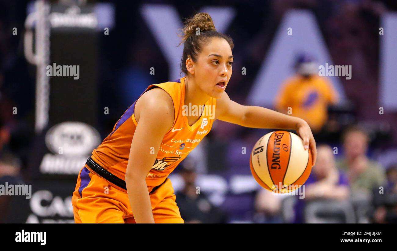 Phoenix Mercury guard Leilani Mitchell (5) during a WNBA basketball ...