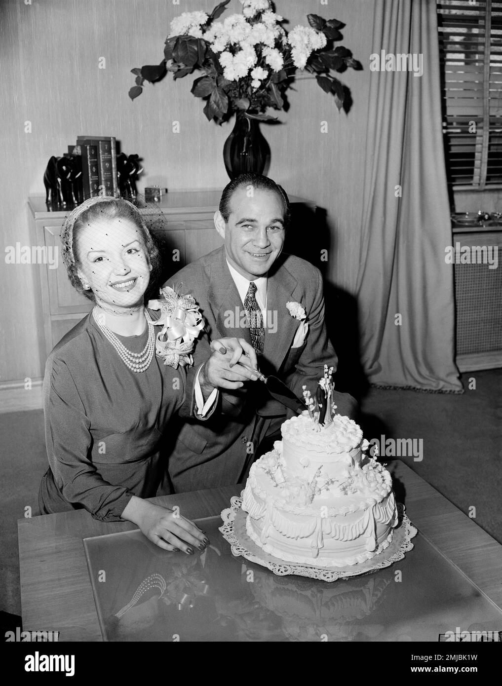 Al Singer, former lightweight boxing champion, and Wilhelmina Boze ...