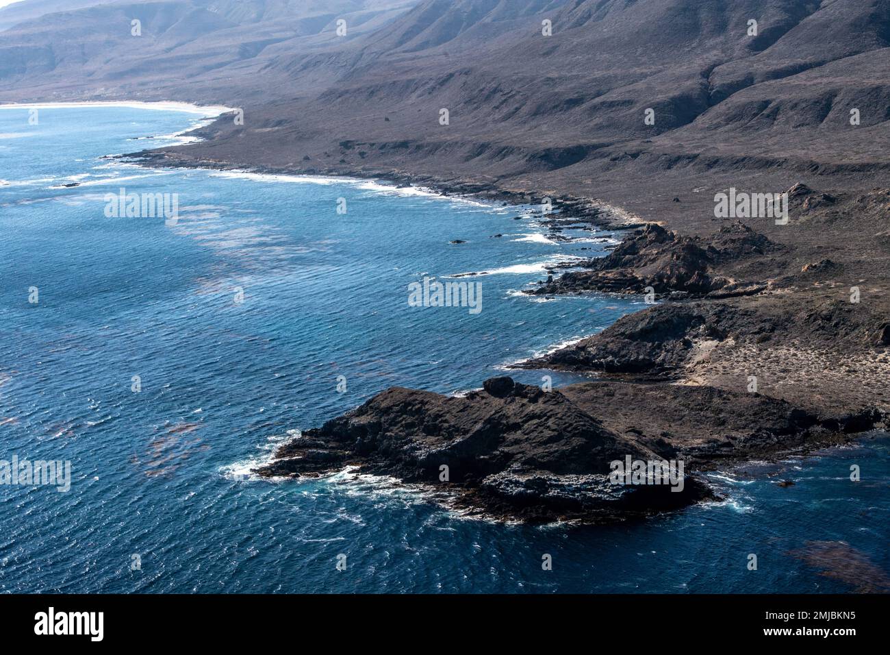An aerial view of Pyramid Cove during a mine countermeasure (MCM) live ...
