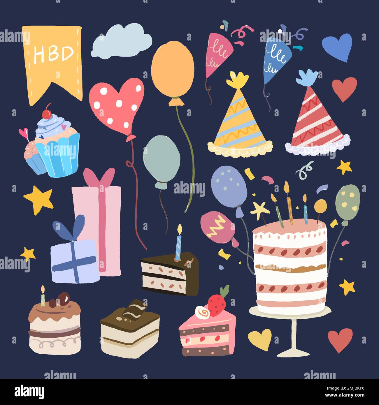 Sticker colorful festival party hi-res stock photography and images - Alamy