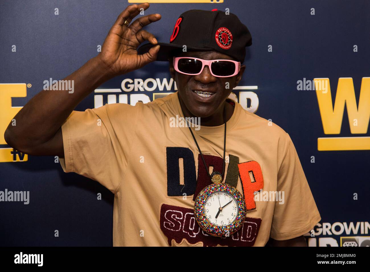 Flavor Flav attends the premieres of We TV's "Growing Up Hip Hop: New ...