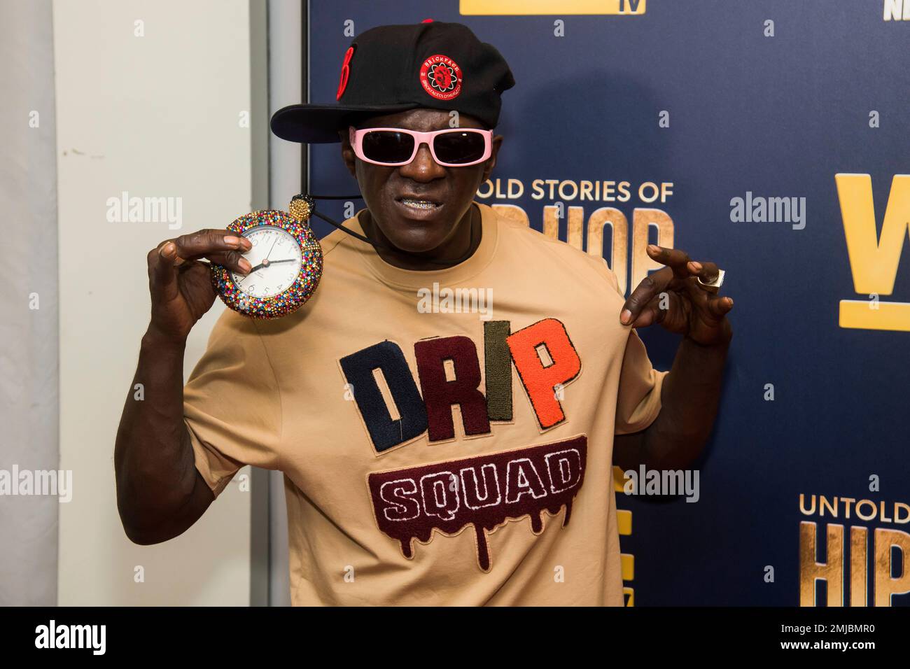 Flavor Flav attends the premieres of We TV's "Growing Up Hip Hop: New ...