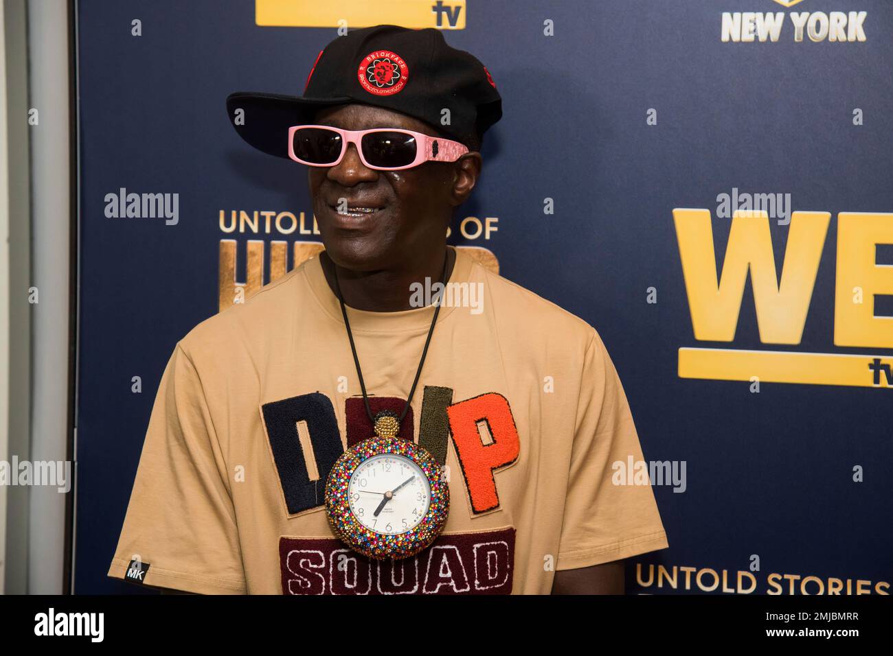 Flavor Flav attends the premieres of We TV's "Growing Up Hip Hop: New ...