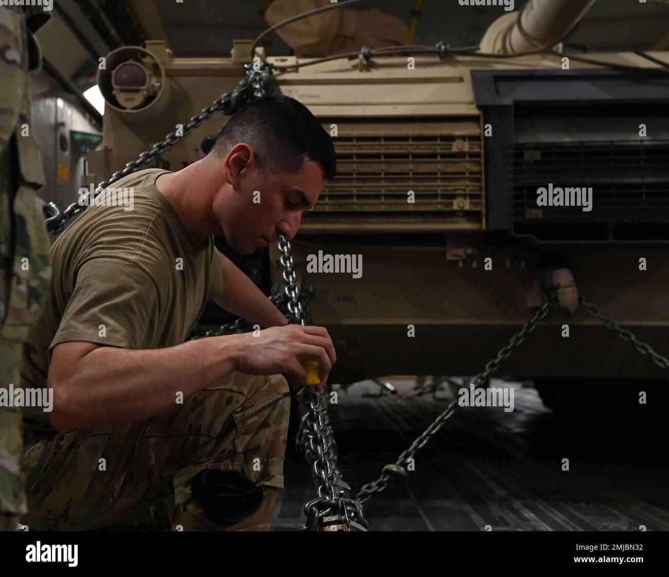 U.S. Air Force Tech. Sgt. Jose Cardoza, an 816th Expeditionary Airlift ...