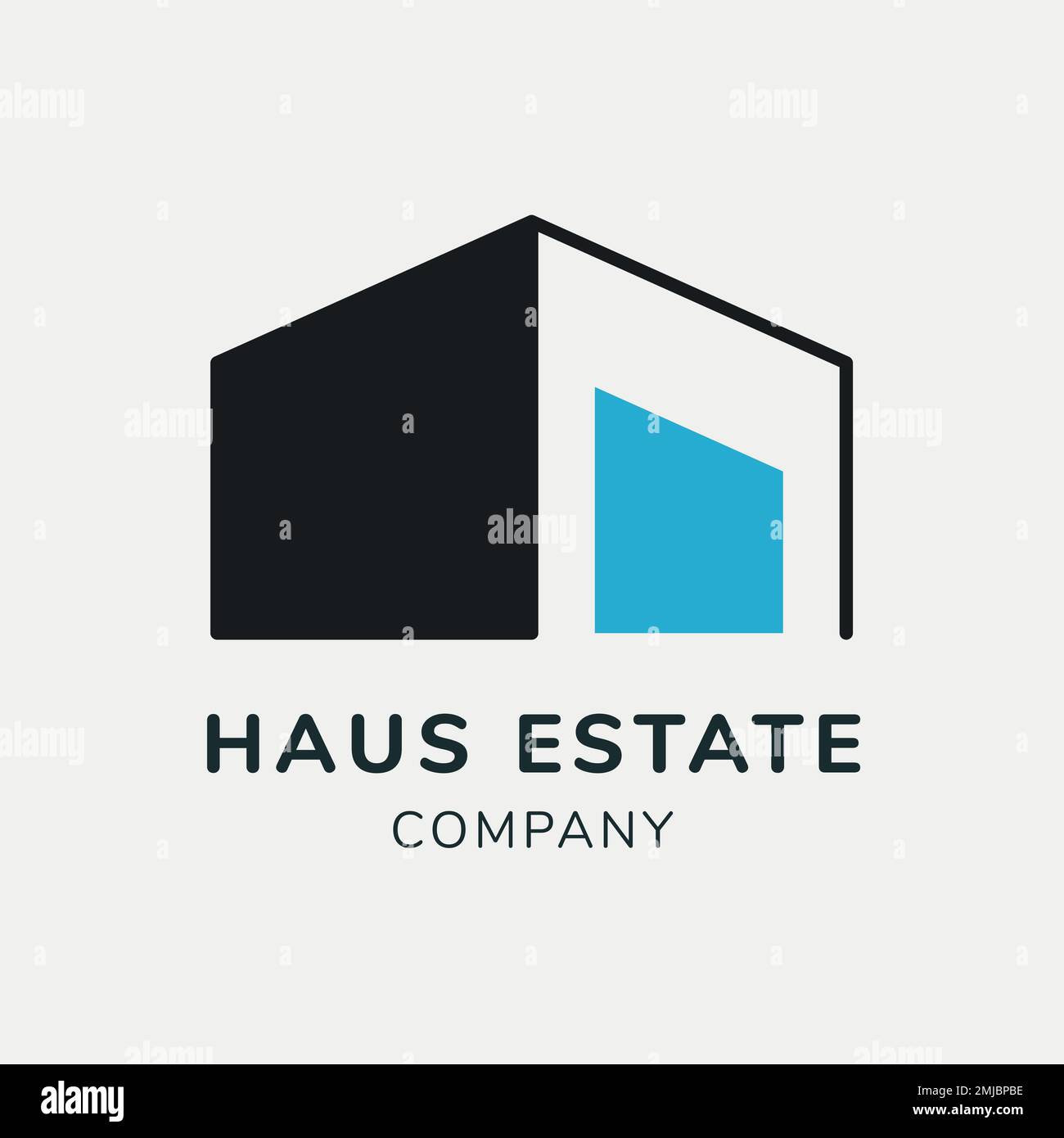 Haus logo design Stock Vector Images - Alamy