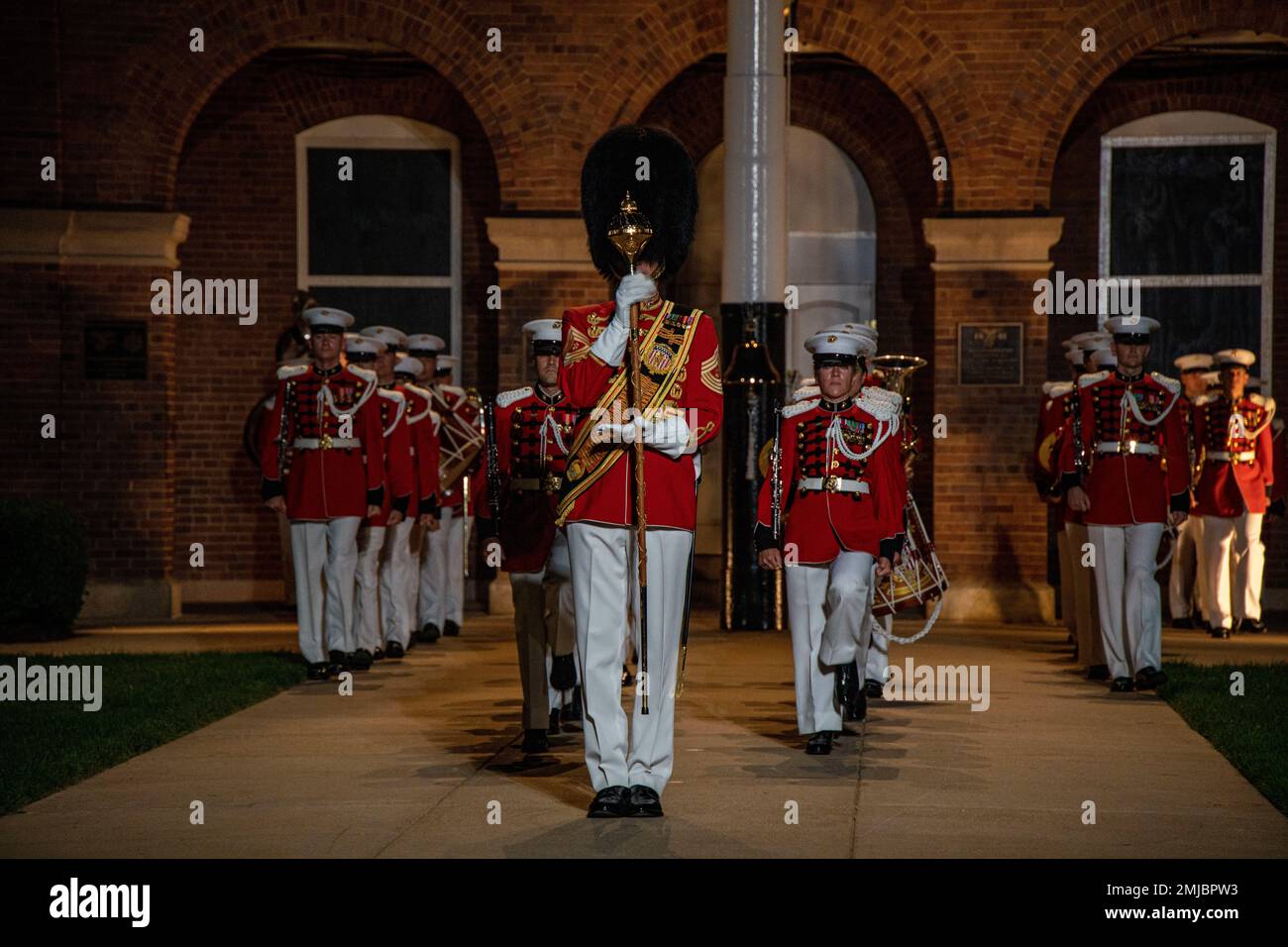 Master GySgt. Duane F. King, drum major, “The President's Own,” U.S ...