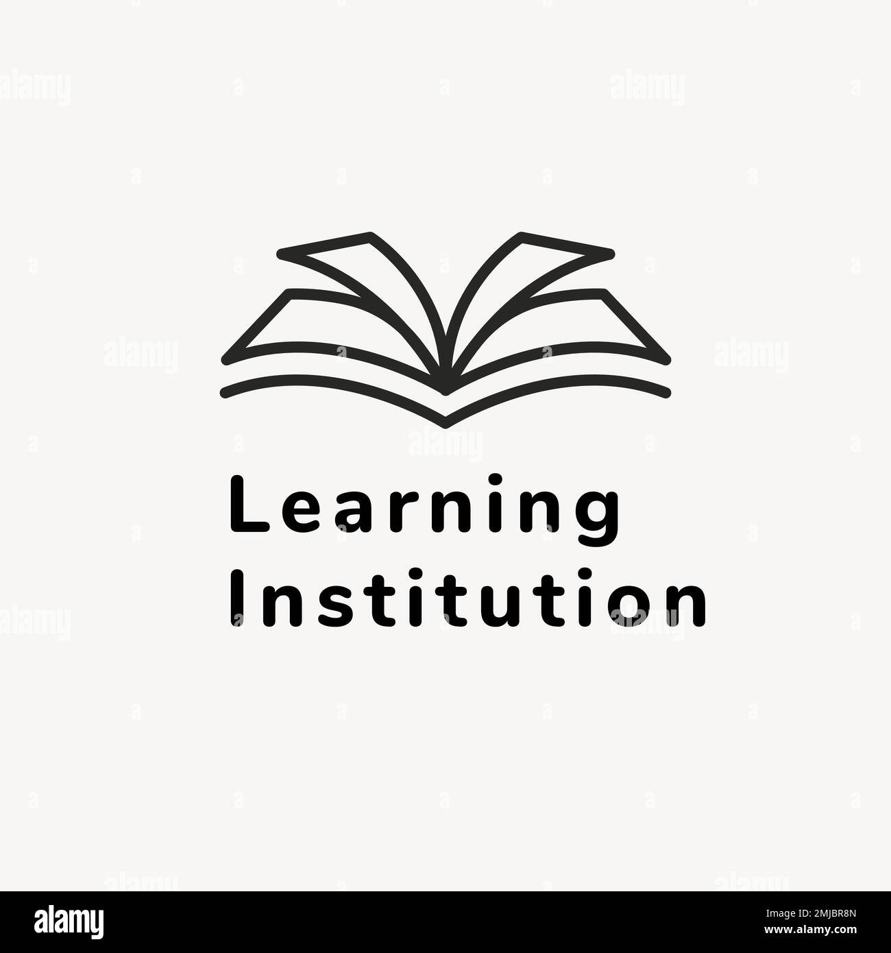 Education business logo template, branding design vector, learning ...