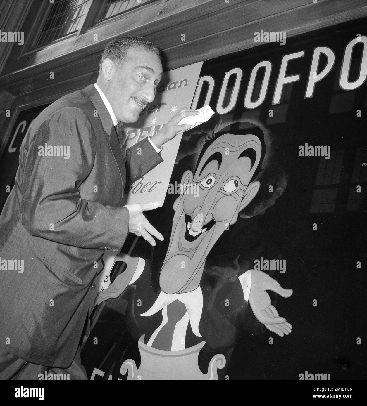 Netherlands History: Dutch Humorist Max Tailleur, in front of his ...