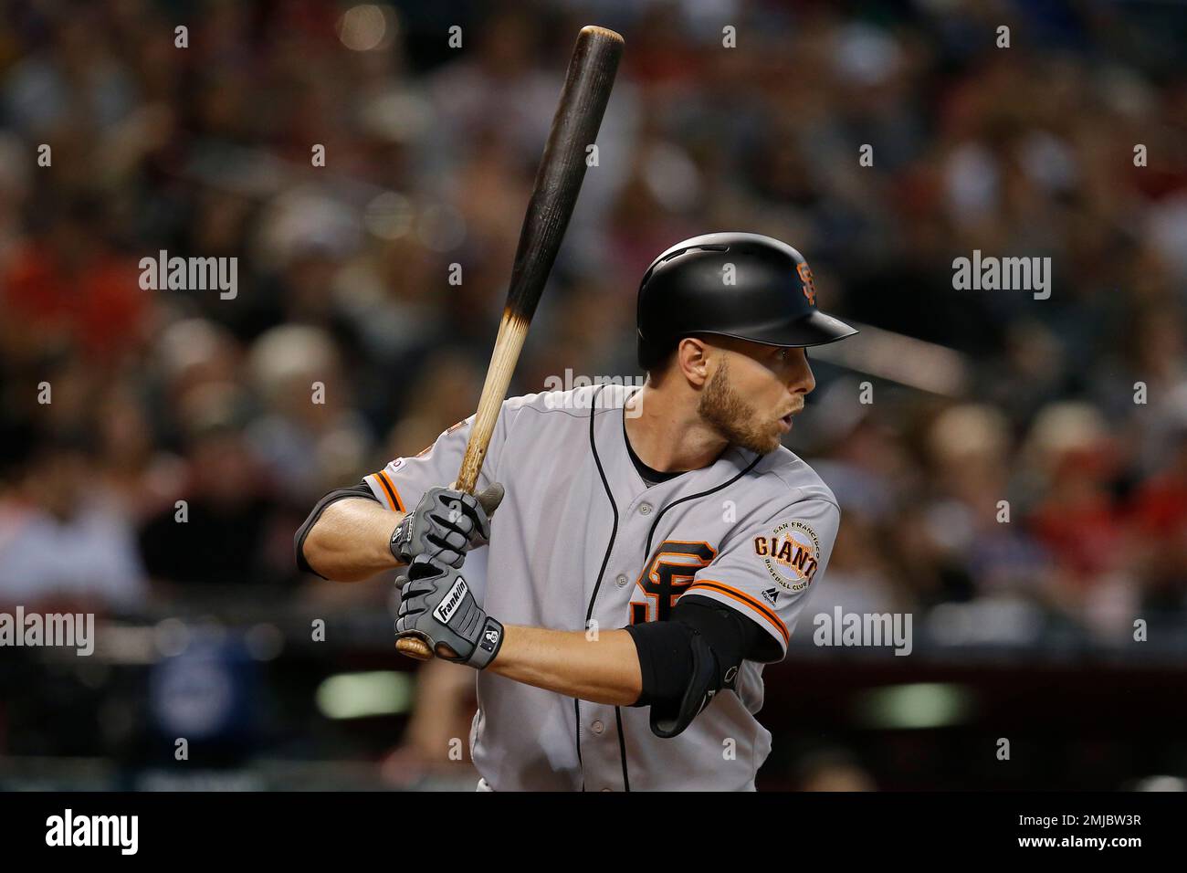 San Francisco Giants right fielder Austin Slater (53) in the first ...