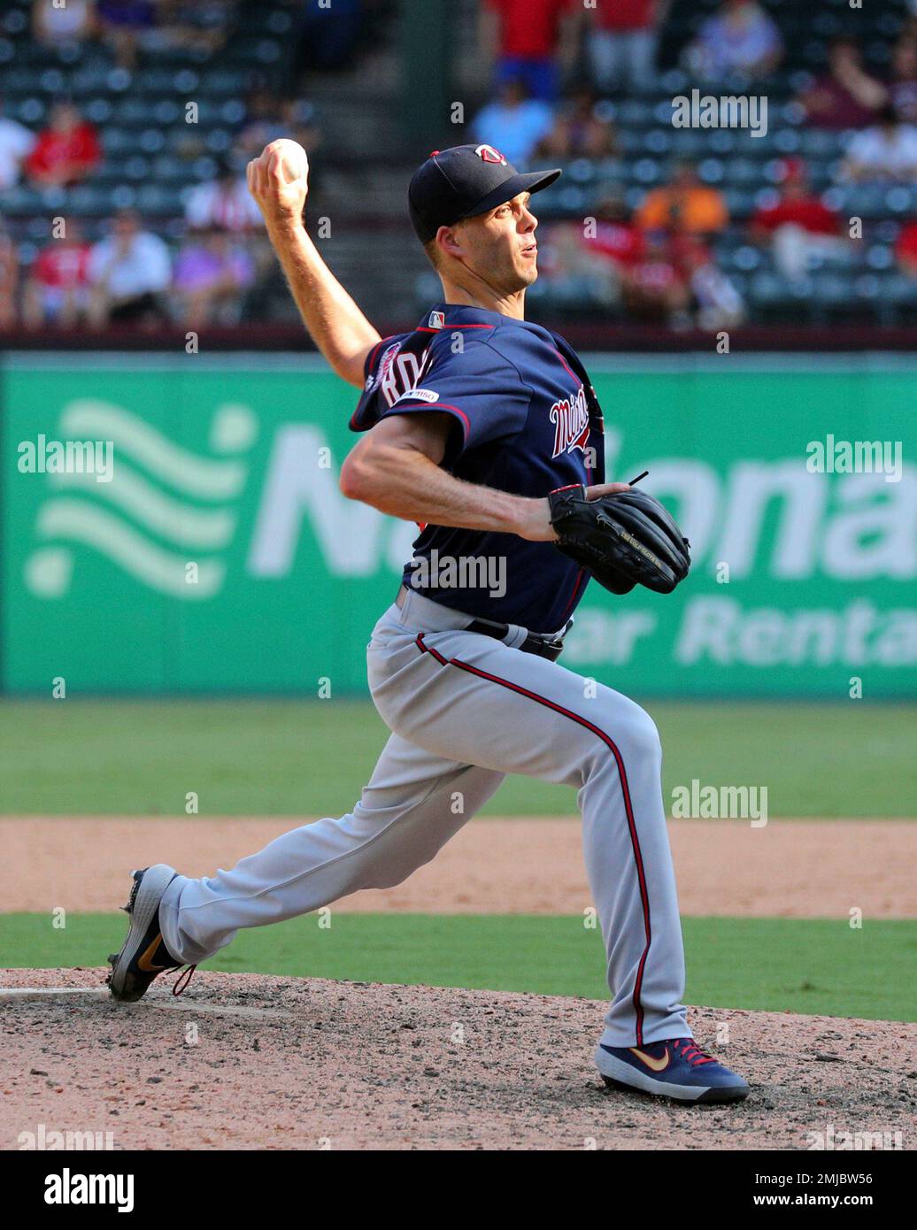 Minnesota Twins relief pitcher Taylor Rogers (55) works against the ...