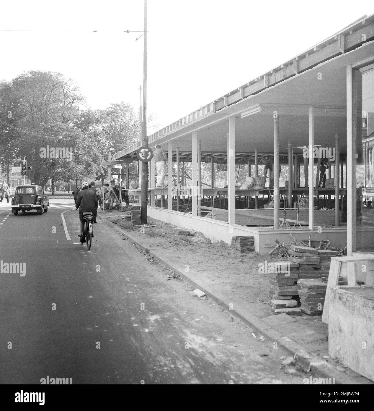 Netherlands History: Construction of a new shopping center along ...